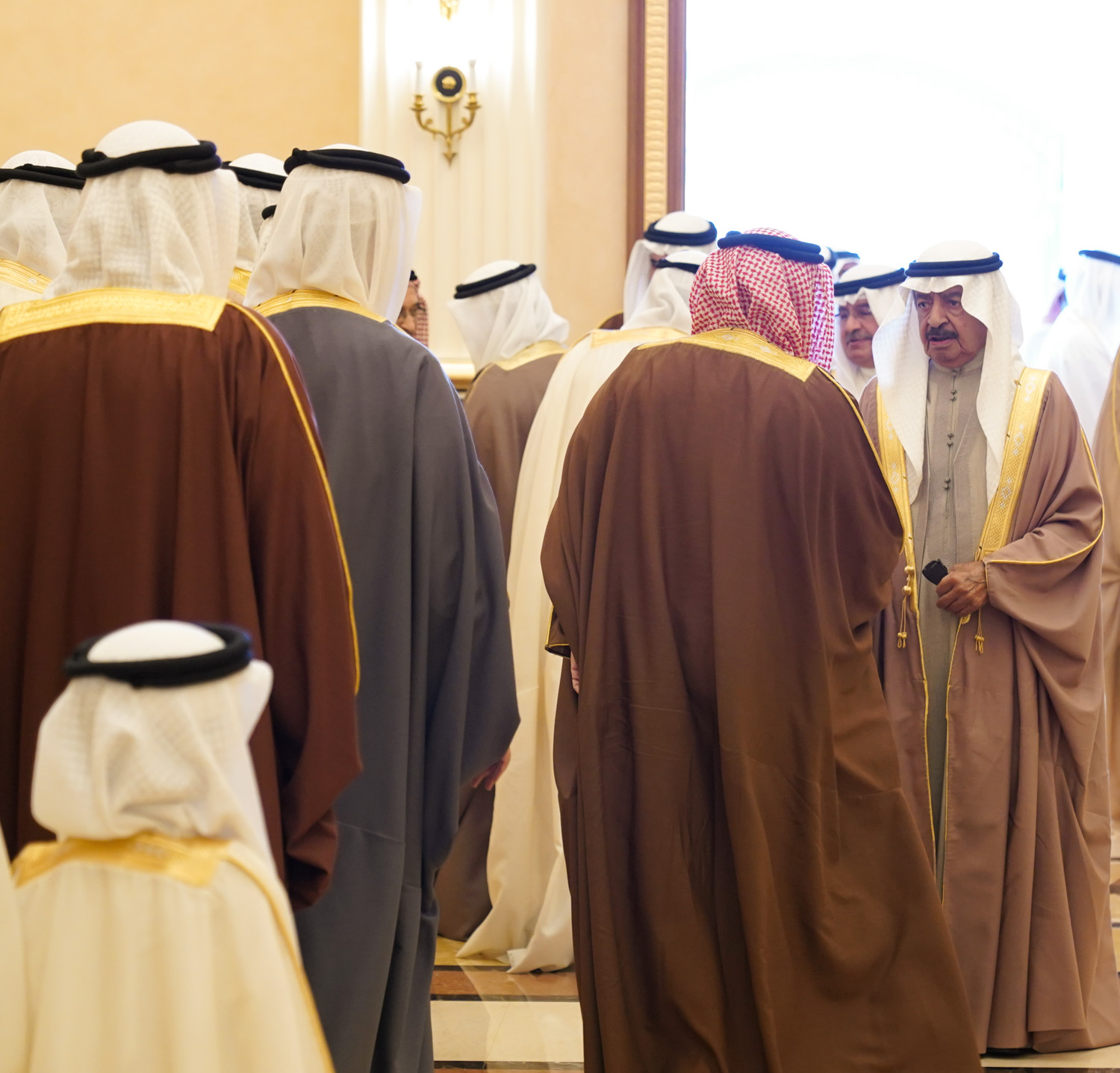 HRH Premier receives a number of Royal Family members and officials ...