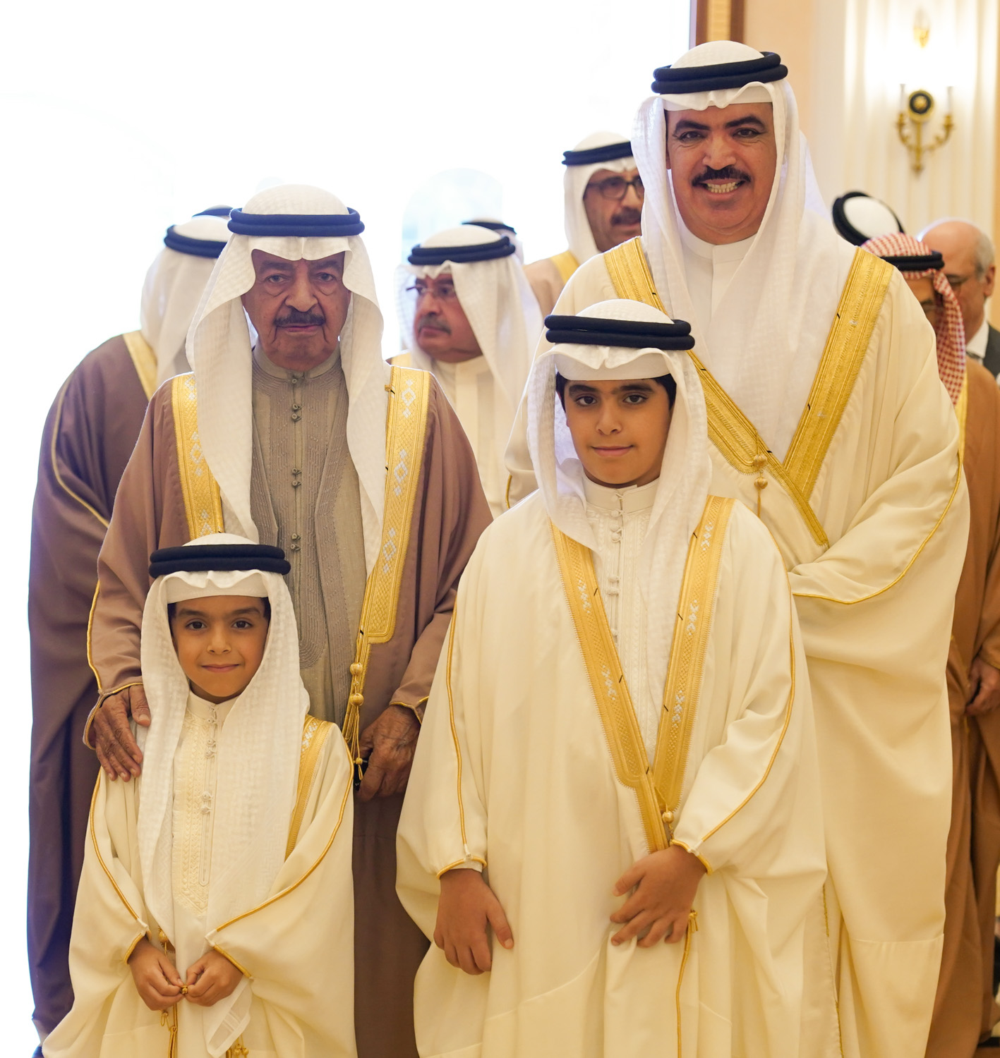 HRH Premier receives a number of Royal Family members and officials ...