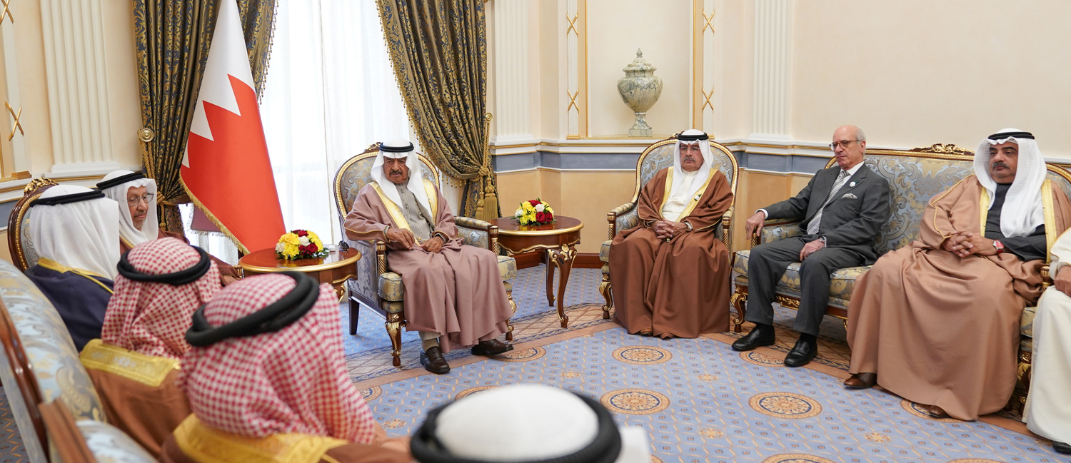 HRH Premier receives a number of Royal Family members and officials ...