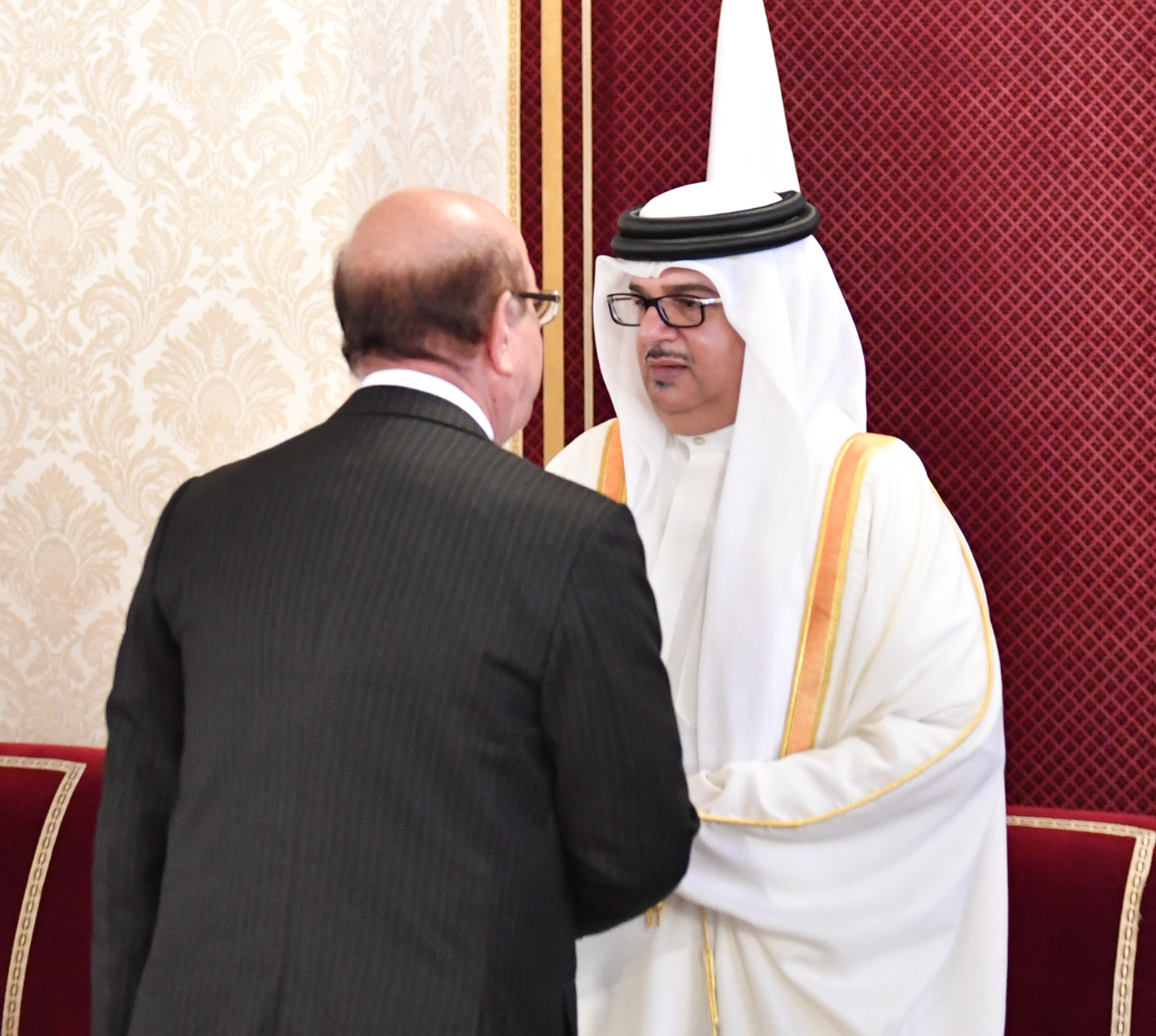 HRH Crown Prince receives condolences, in the presence of National ...