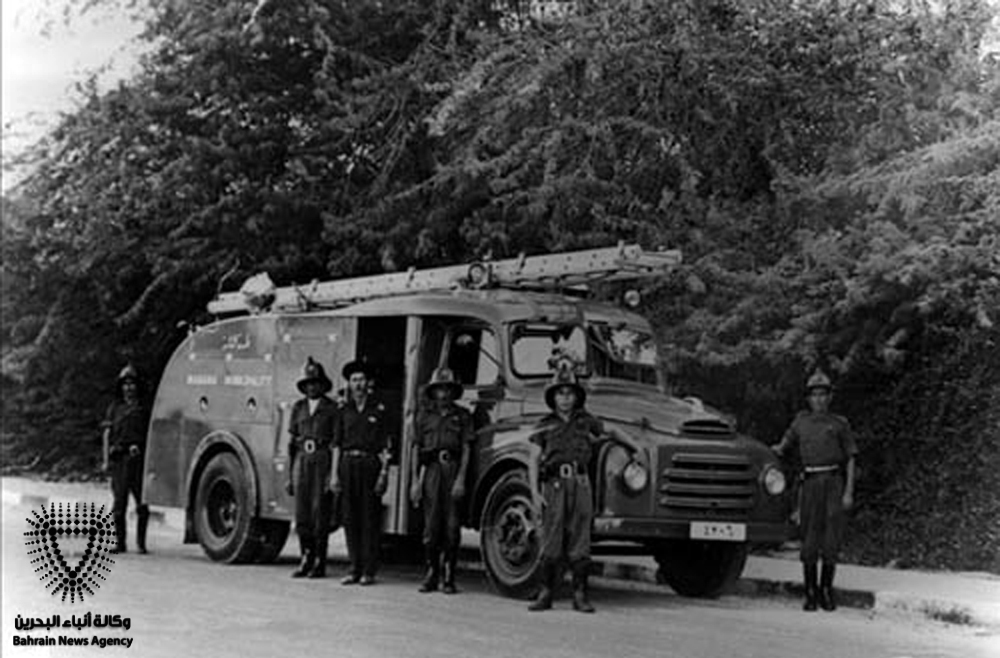 From Fire Brigade archives: fire engine at Manama Municipality ...