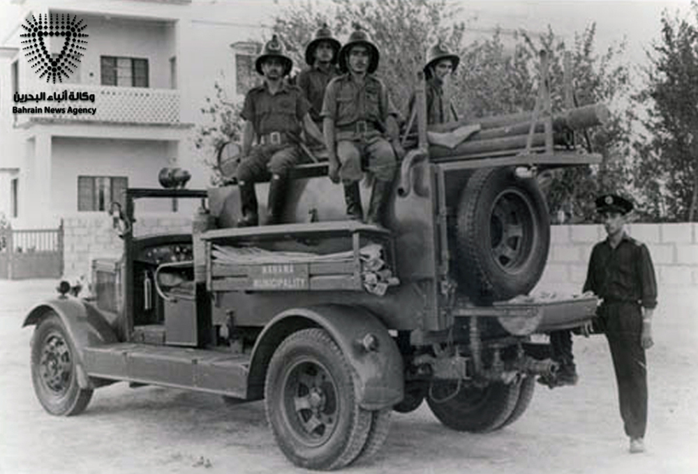 From Fire Brigade archives: fire engine at Manama Municipality ...