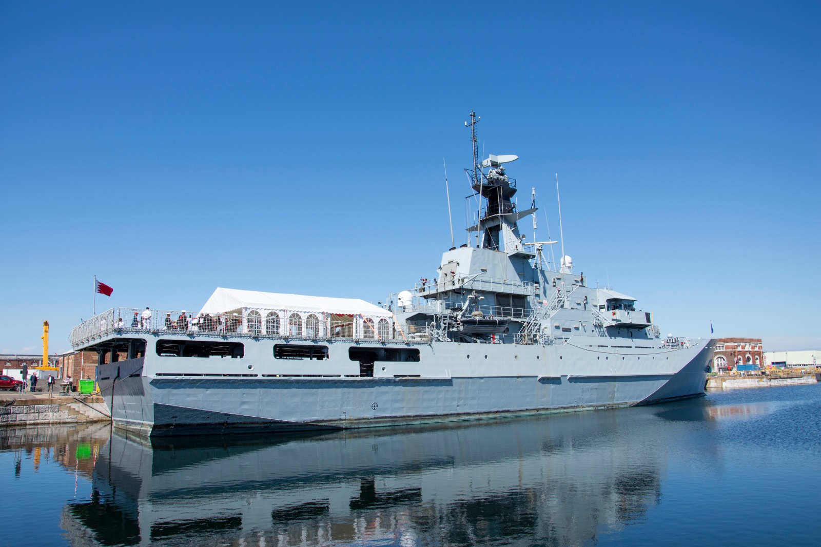 Bahrain receives patrol warship "RBNS Al-Zubara" | Bahrain News Agency