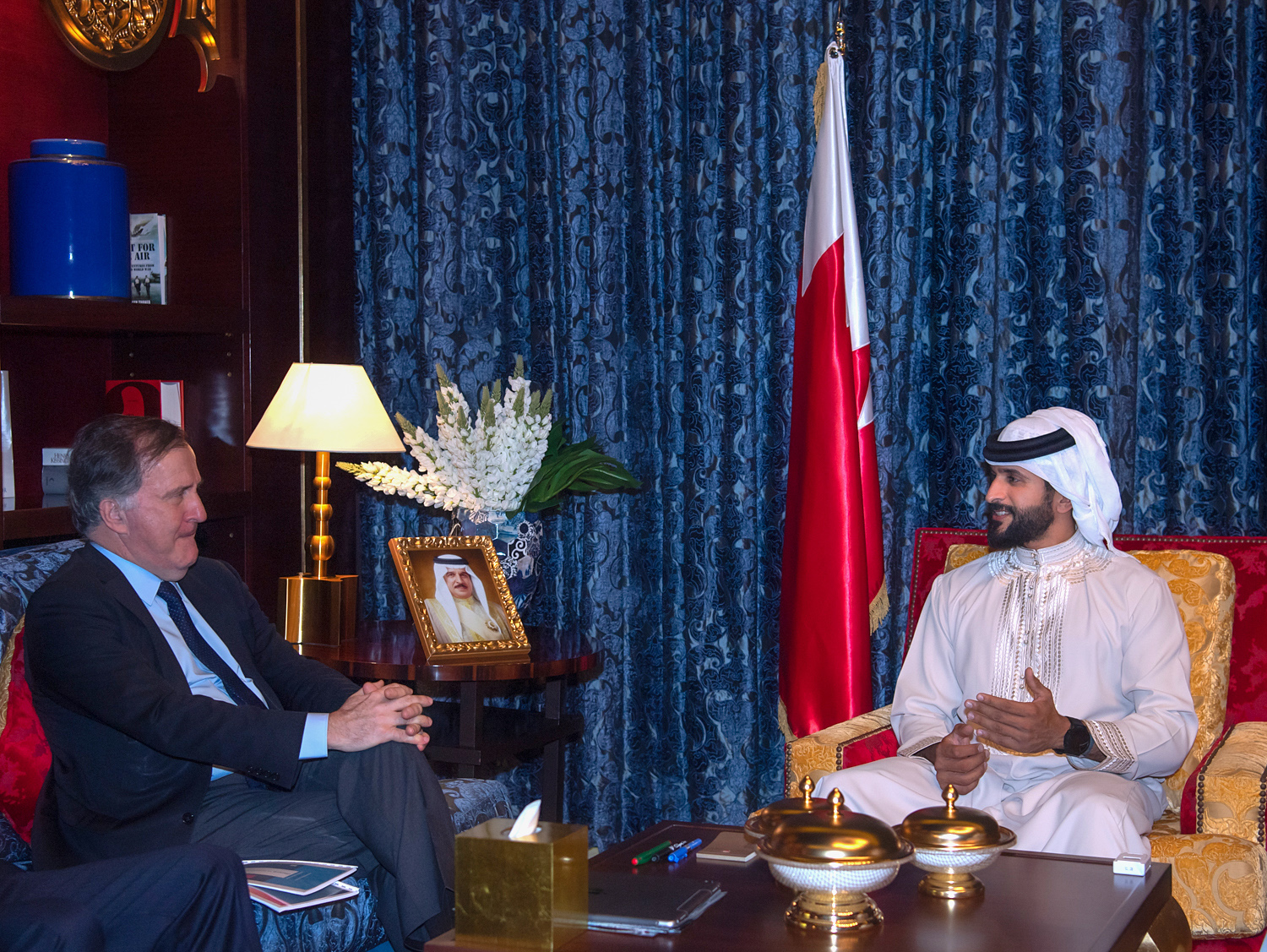 Nasser bin Hamad receives French President’s Advisor for Social and ...