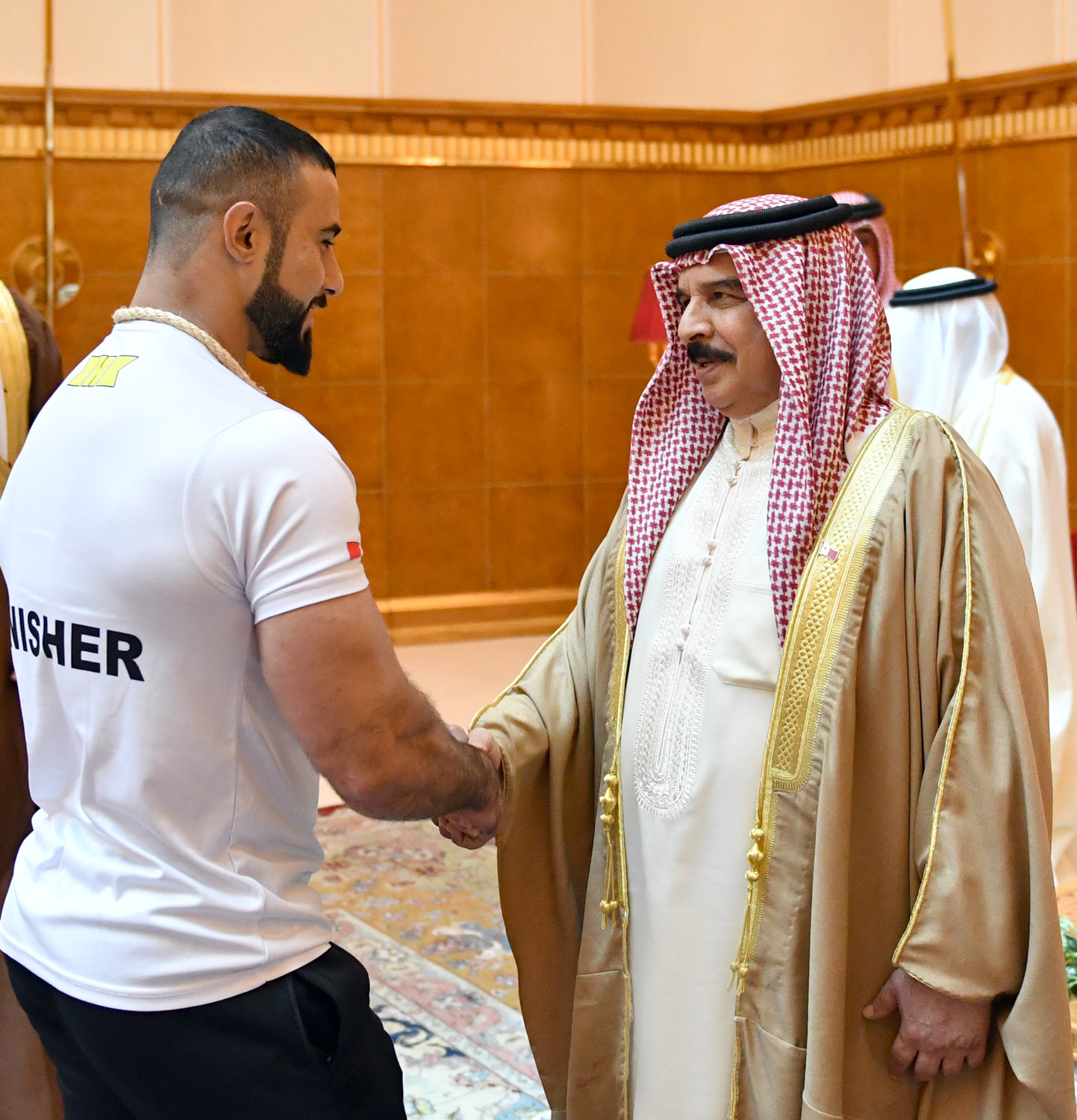 HM King receives HH Shaikh Khalid bin Hamad, Strongest Bahraini Man ...