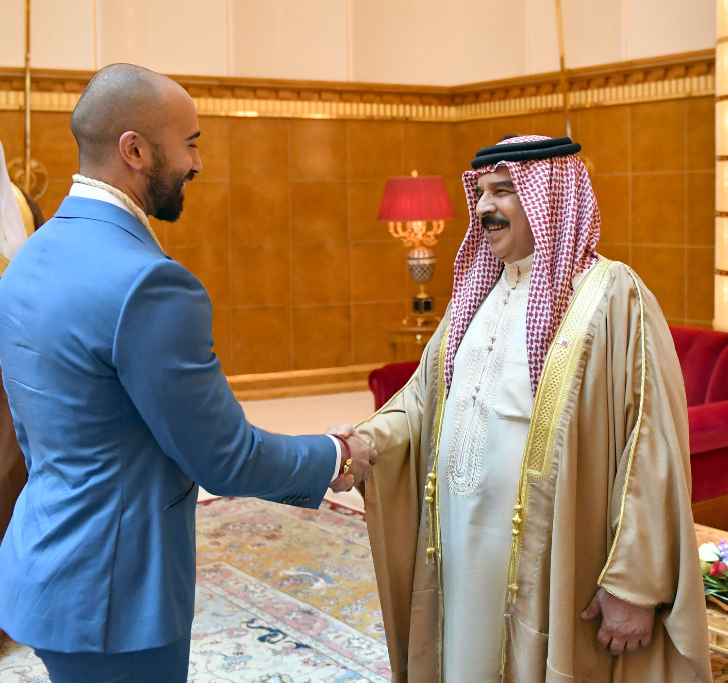 HM King receives HH Shaikh Khalid bin Hamad, Strongest Bahraini Man ...