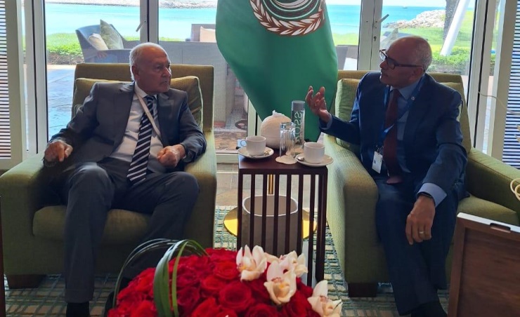 Arab League secretary general meets Sudan's foreign minister