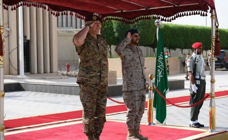 Saudi Chief of Staff receives Lebanese army commander