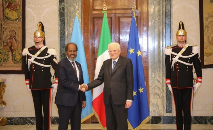 Somali President meets Italian counterpart