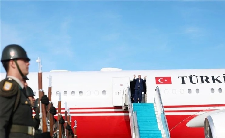 President Erdogan arrives in Baghdad