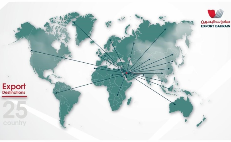 Export Bahrain: Exports worth $15.5 million to 25 markets