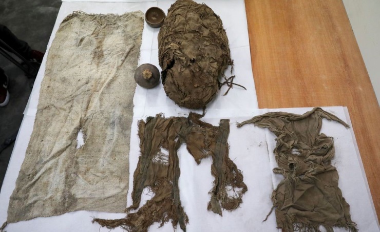 Ancient Peruvian mummy goes on show at Lima museum