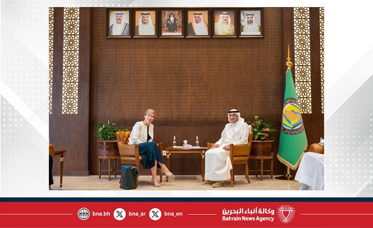 GCC Sec Gen receives French presidential advisor for MENA