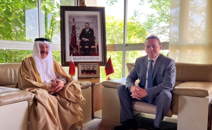 Bahrain’s ambassador meets Moroccan minister