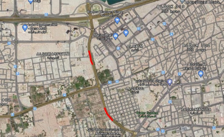 Lanes closure on King Faisal Highway announced