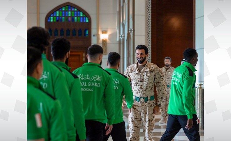 HH Shaikh Nasser receives Royal Guard boxing team on winning Royal Rumble