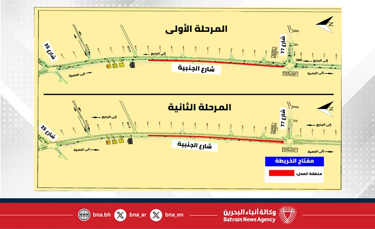 Closure of lanes on Janabiyah and Budaiya Highways announced