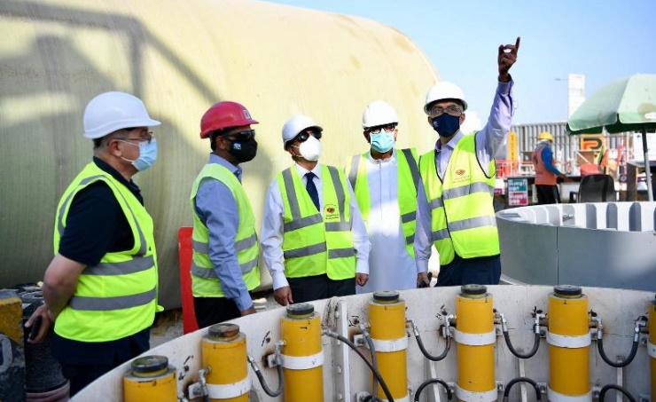 Works Minister inspects Tubli Wastewater Plant Expansion project