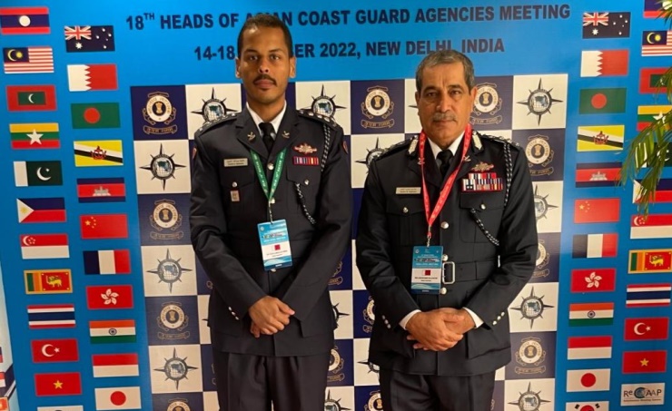 Coast Guard Commander takes part in an Asian meeting