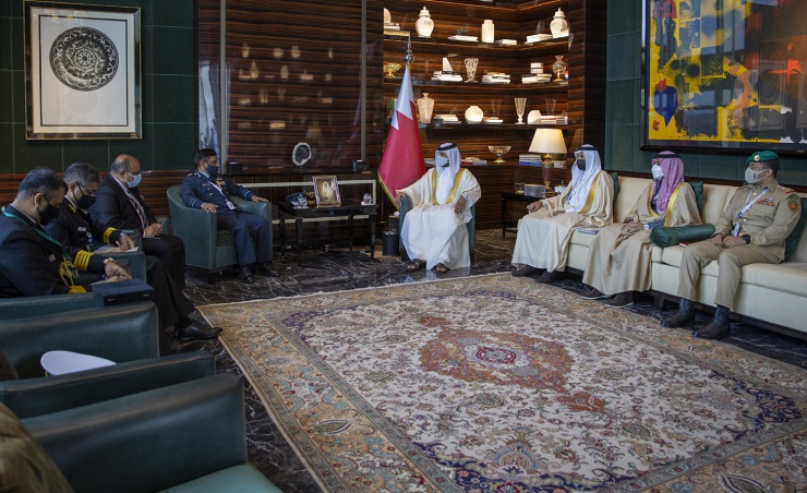 National Security Advisor receives Indian Chief of Integrated Defence Staff