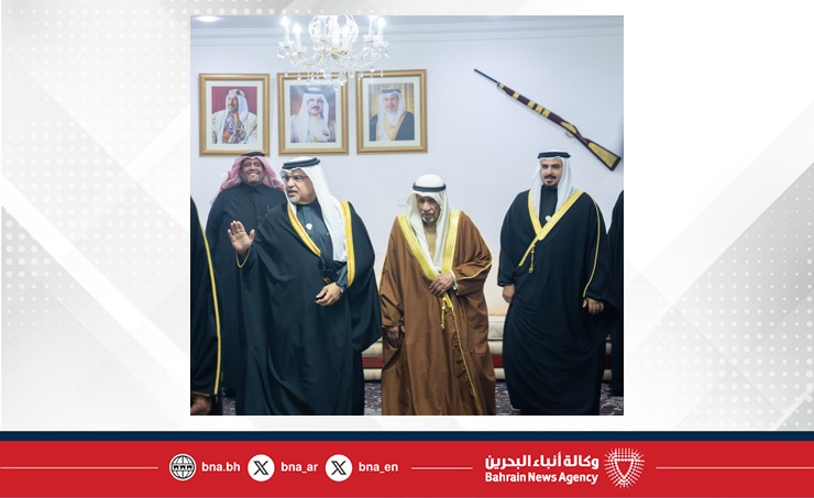 The Deputy King visits the majlises of the Al Asfoor family, Al Zayani ...