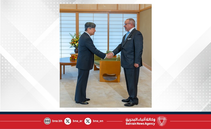 HRH the Crown Prince and Prime Minister meets the Emperor of Japan