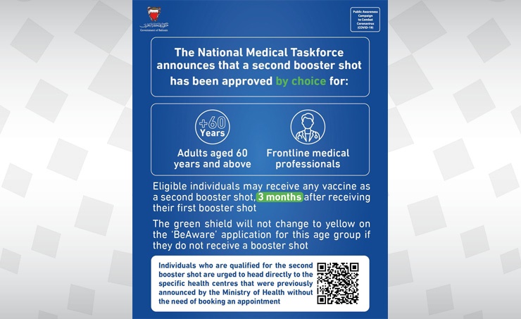 Second booster shot made available by choice for frontline medical ...
