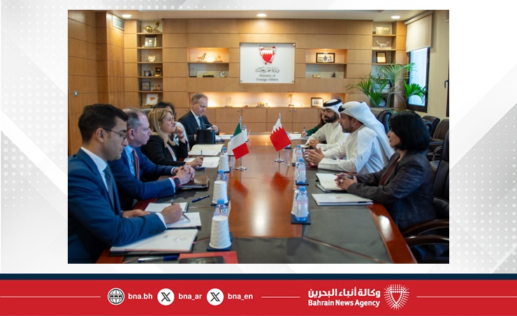 Third round of political consultations between Bahrain and Italy conveyed