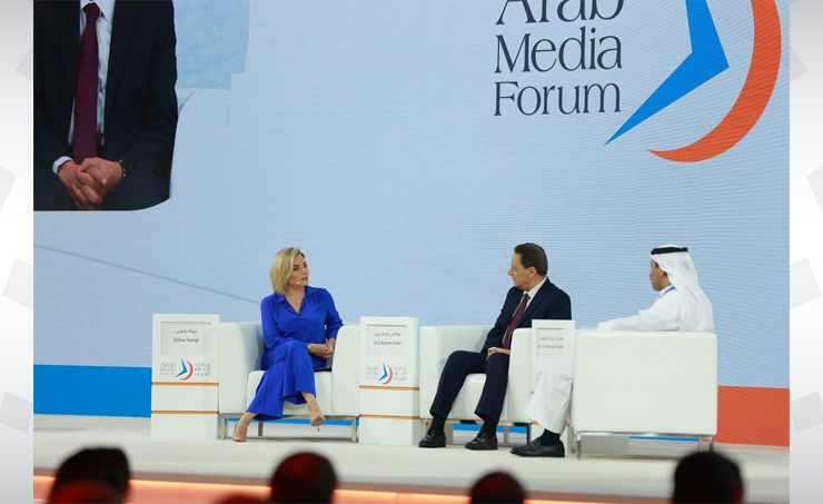 Information Minister participates in Arab Media Forum main session