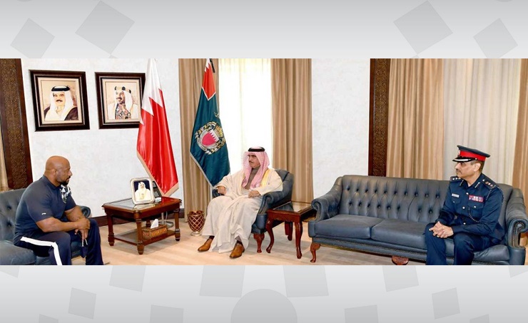 Interior Minister receives bodybuilding champion Sami Al Haddad
