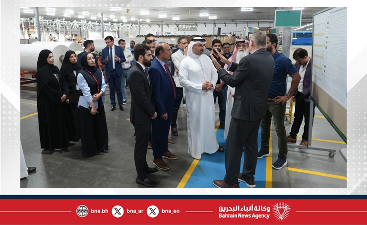 Industry Minister inspects WestPoint Home Bahrain facility