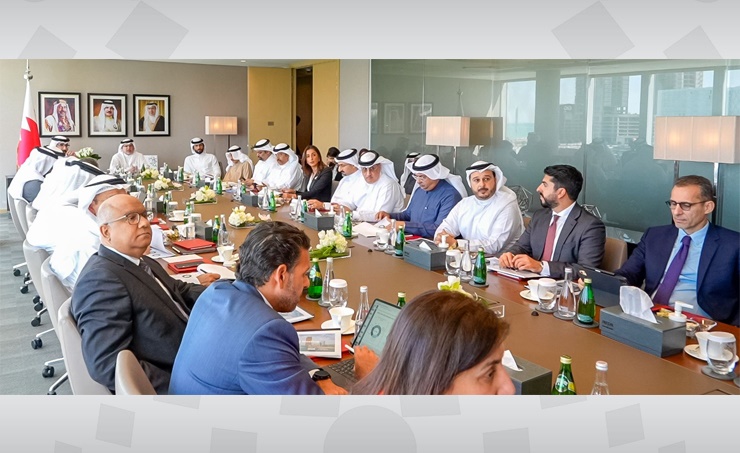 HRH the CP, PM, and Chairman of the Bahrain Economic Development Board chairs the Bahrain EDB ...