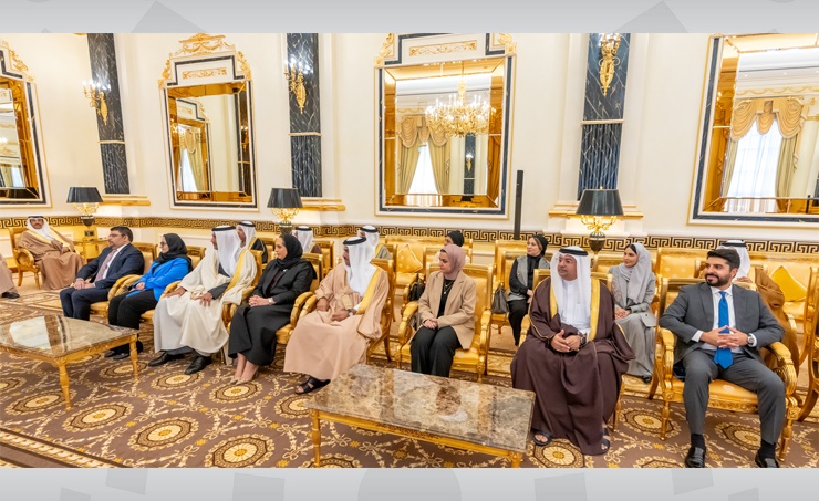 HRH the Crown Prince and Prime Minister meets with the Minister of Foreign Affairs and several ...
