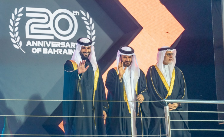 HH Shaikh Nasser crowns F1 Gulf Air Bahrain GP 2024 podium finishers