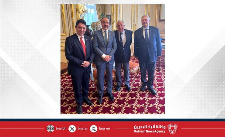 Bahrain Ambassador meets French Senate officials in Paris