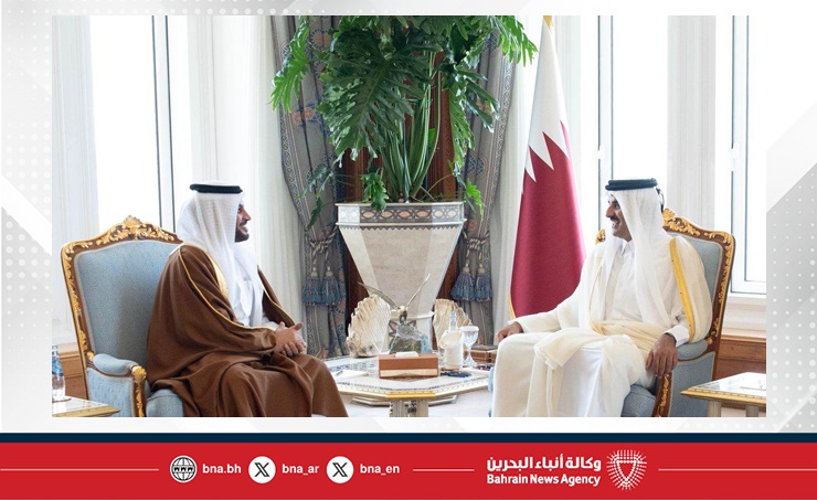 Amir of Qatar receives Bahraini ambassador's credentials