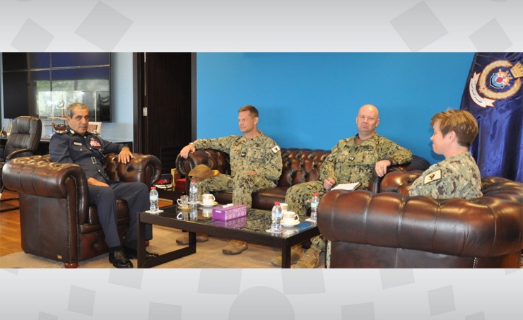 Coastguard Commander receives US Centcom Deputy Commander