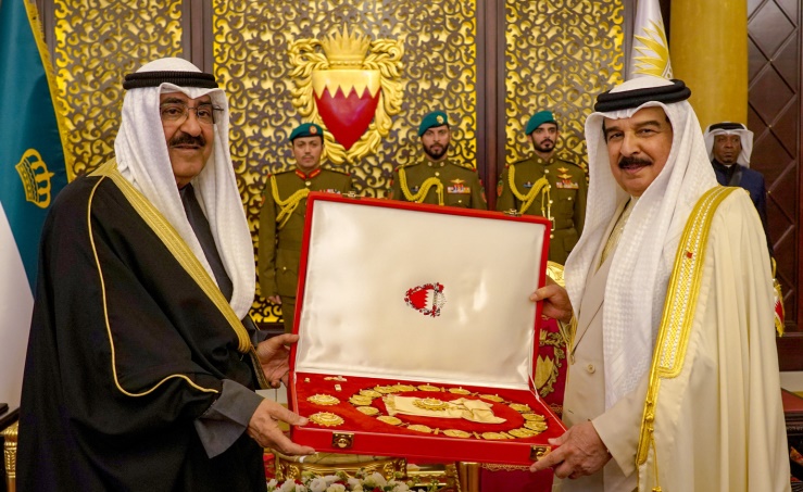 جلالة الملك المعظم يعقد جلسة مباحثات مع سمو أمير دولة الكويت