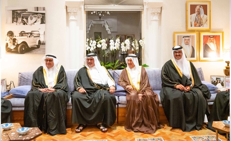 HRH the Crown Prince and Prime Minister visits the majlises of the Al ...