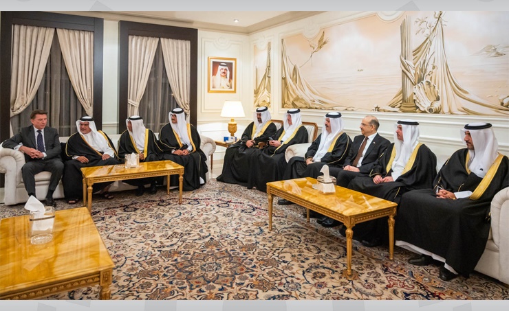 HRH the Crown Prince and Prime Minister visits the majlises of Abdullah ...