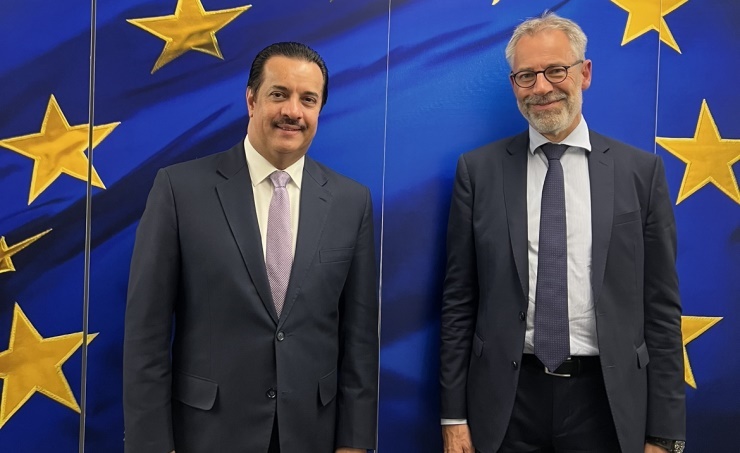 Ambassador of Bahrain in Brussels meets European Trade Commission