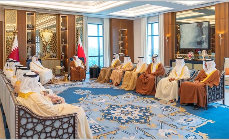 HRH the Crown Prince and Prime Minister meets with the Prime Minister and Minister of Foreign ...