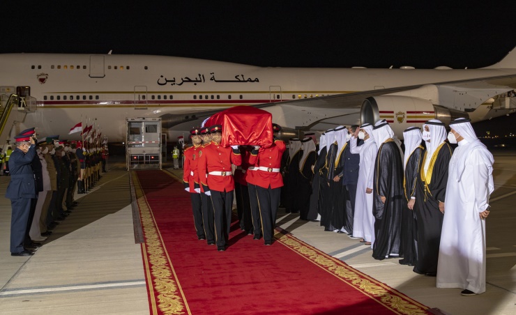 HM King receives body of HRH Prince Khalifa
