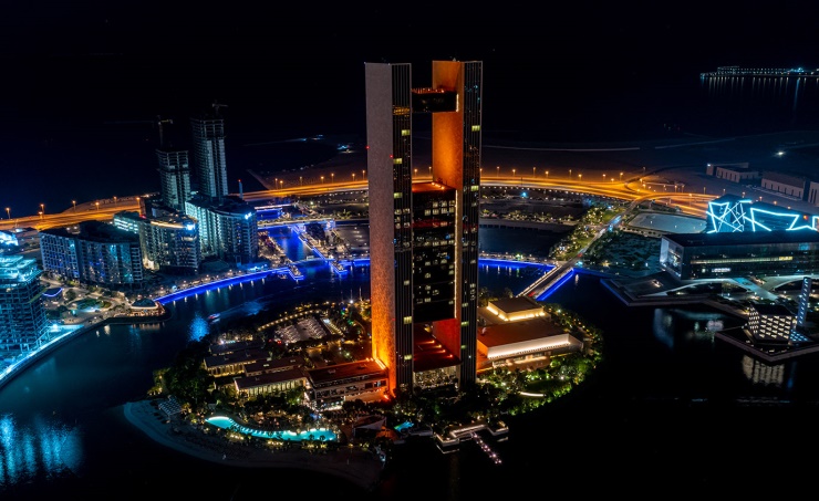 Bahrain adorned with lights to celebrate elections