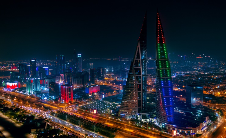 Marking UAE National Day anniversary, vital facilities in Bahrain lit ...