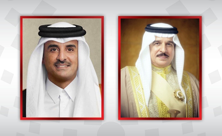 HM King holds call with HH Amir of Qatar
