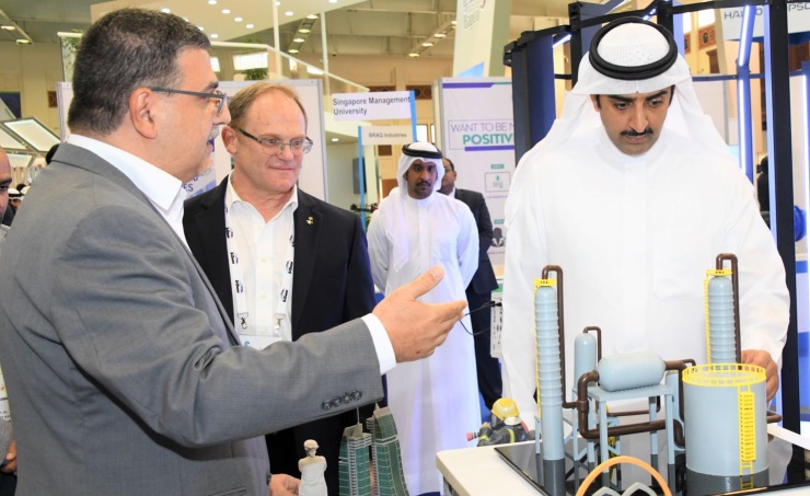 Oil Minister inaugurates 'Creativity Corne' at MEPEC 2019