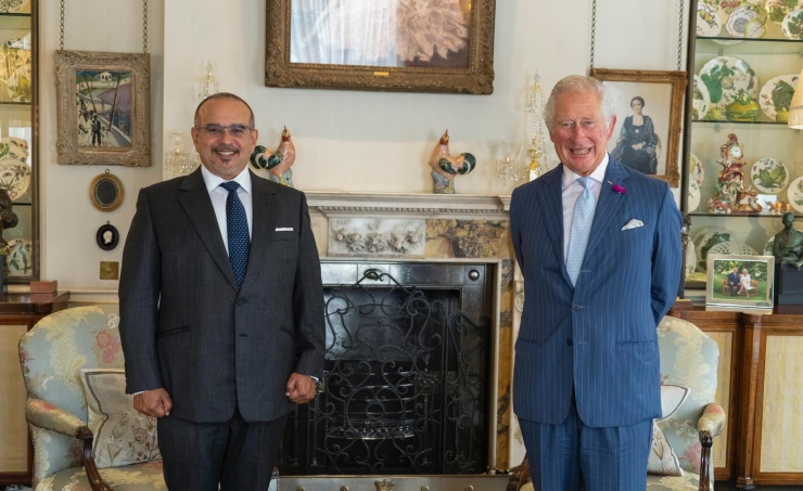HRH the Crown Prince and Prime Minister meets with HRH the Prince of Wales
