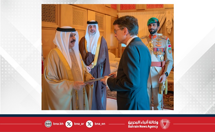 HM King receives credentials of newly appointed Ambassadors to Bahrain