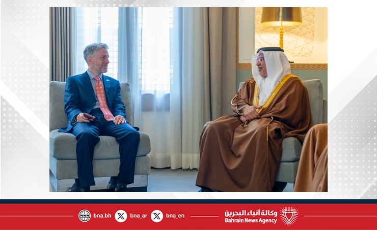 HRH the Crown Prince and Prime Minister meets with the UK Ambassador to Bahrain